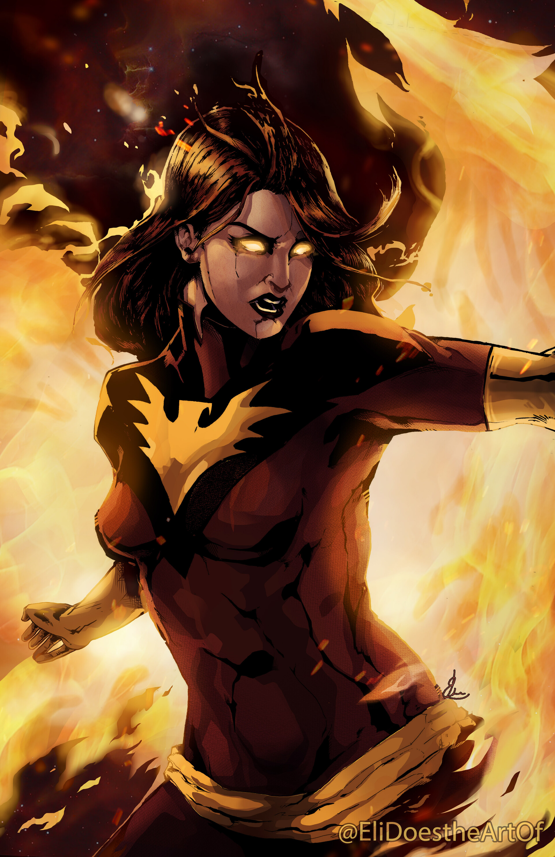 ArtStation - Dark Phoenix Rises