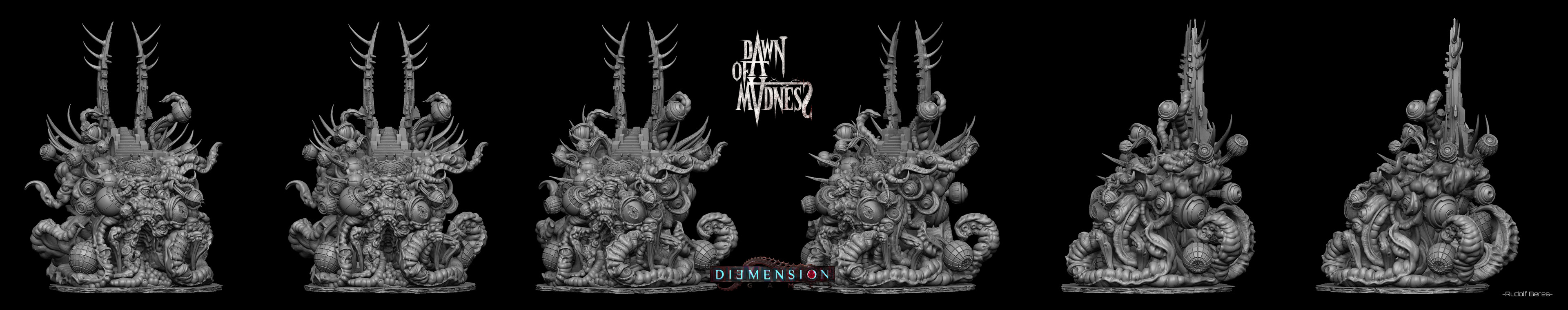 Béres Rudolf Artist - Dawn of Madness Statue Yog-Sothoth