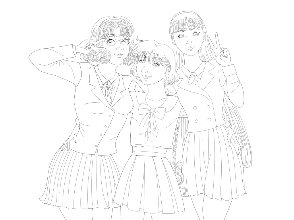 magic knight rayearth coloring pages