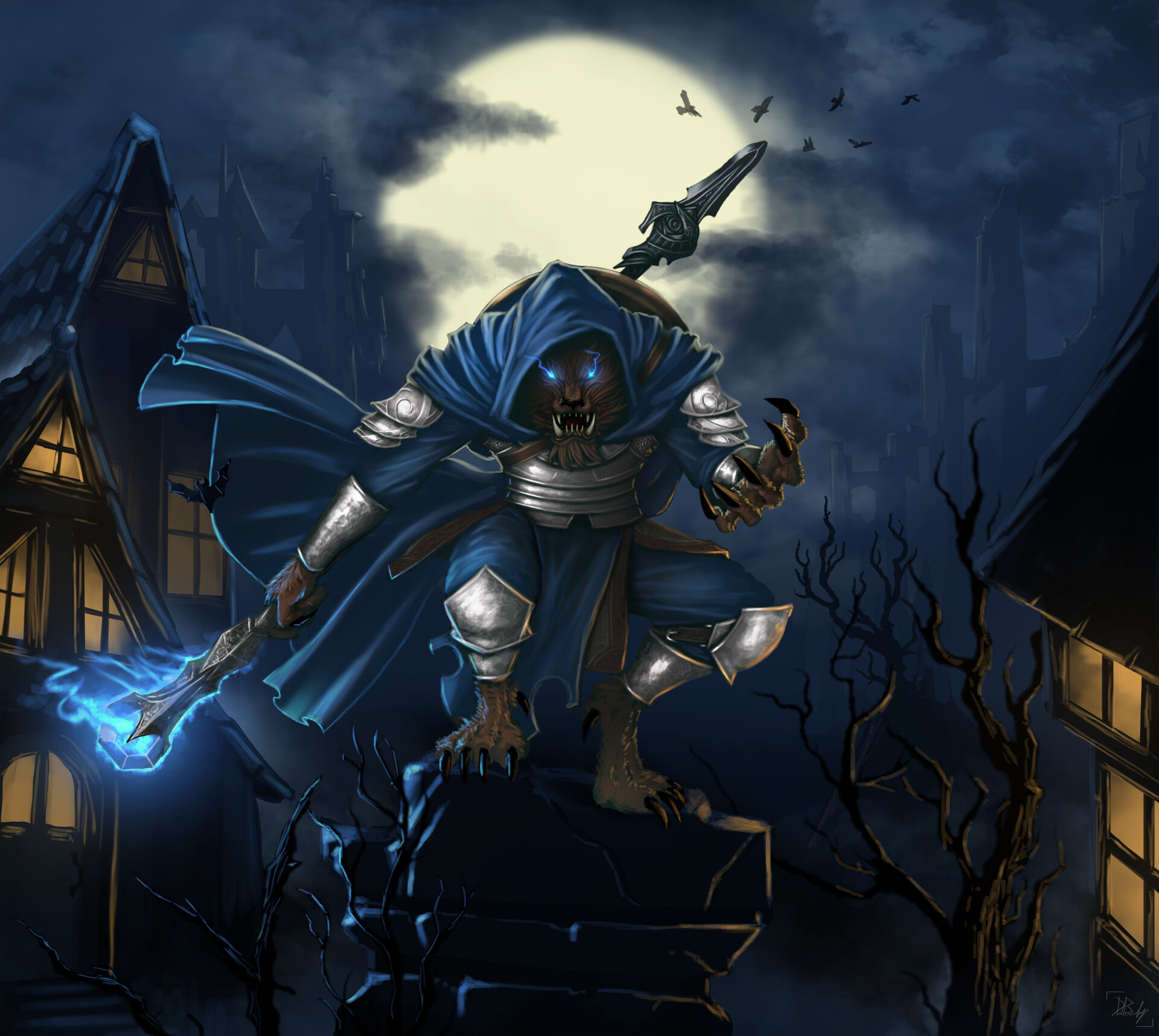 ArtStation - Eridan in Werewolf Form