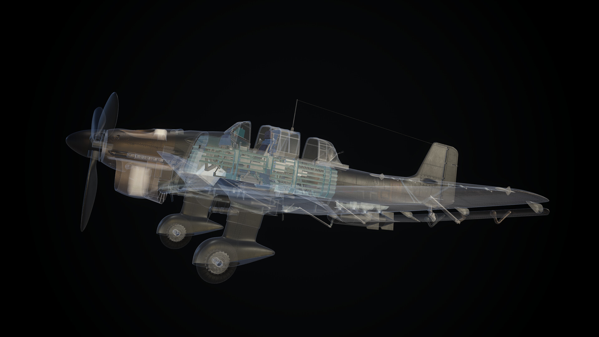 Lyle Cai - Ju87 Stuka B2 Dive Bomber with Detailed Cockpit