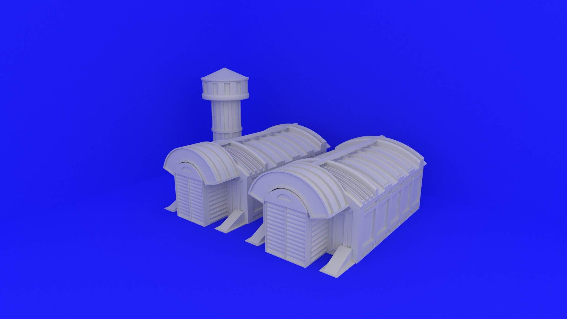 ArtStation - Red Alert Allied Barracks Model