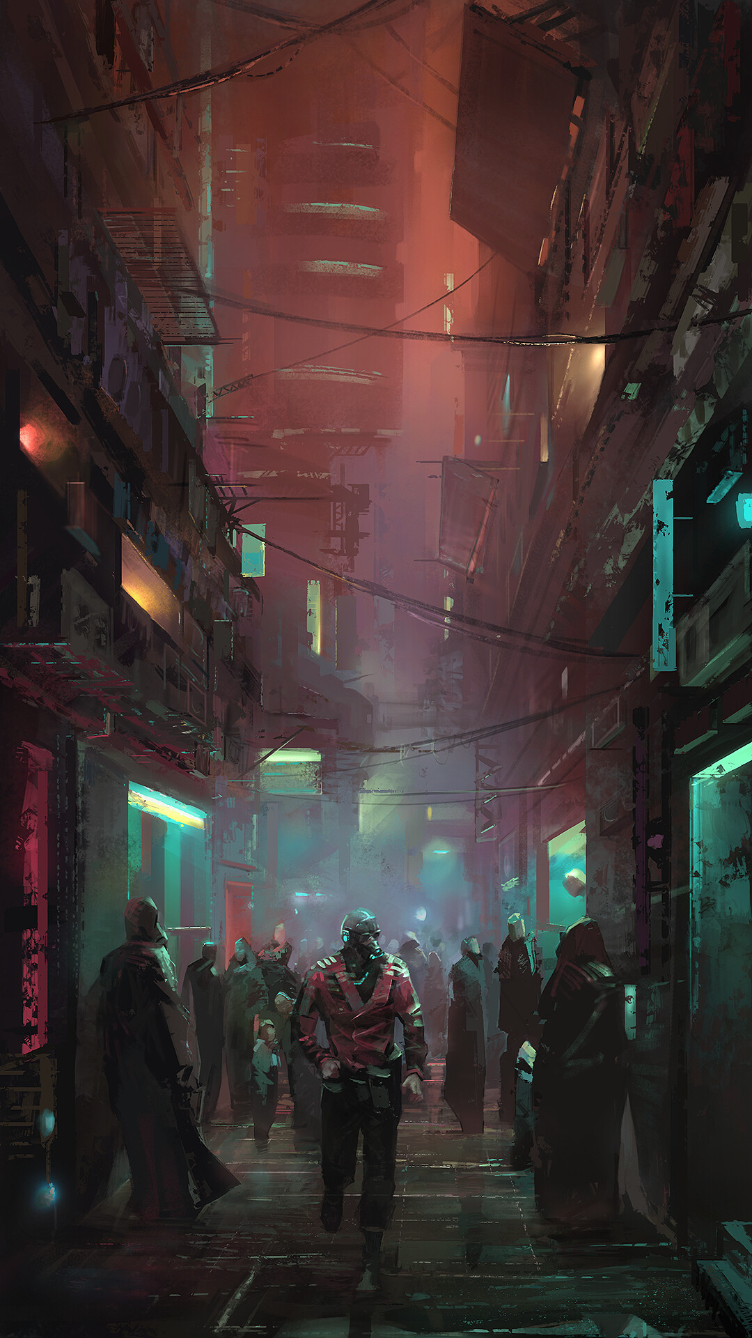 ArtStation - Cyberpunk environment concept/study // No photobashing or ...