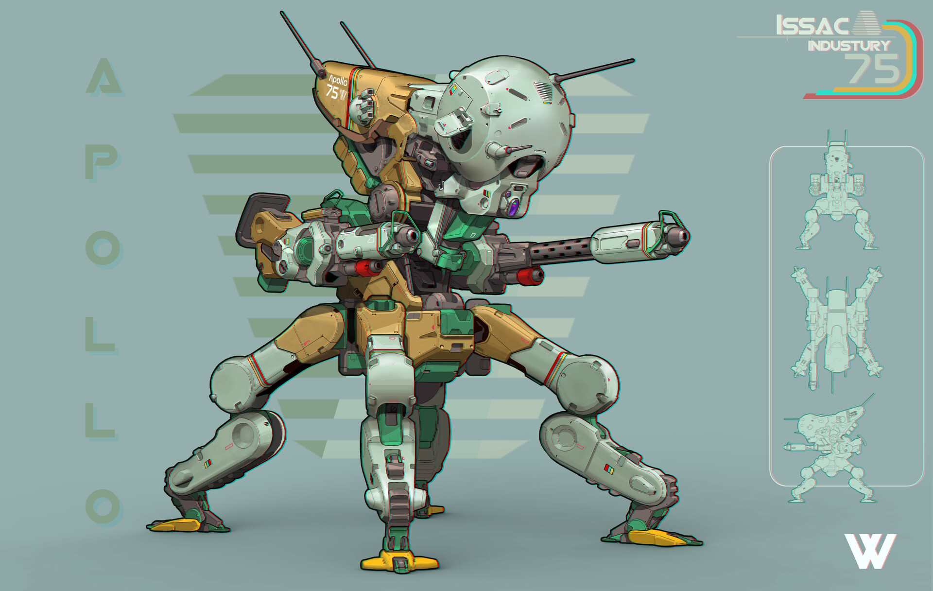 ArtStation - Mech Apollo 75 prototype