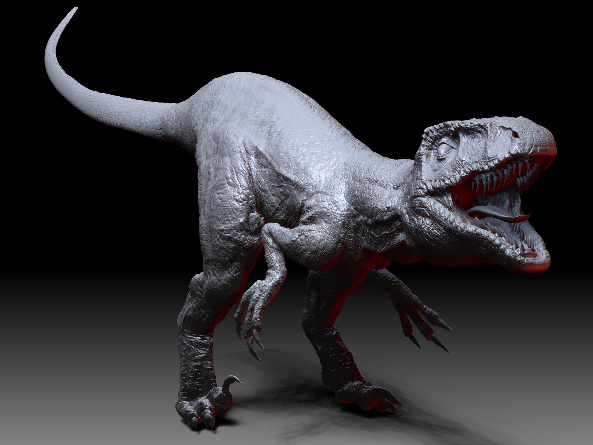 ArtStation - Featherless Raptor 3D Sculpt