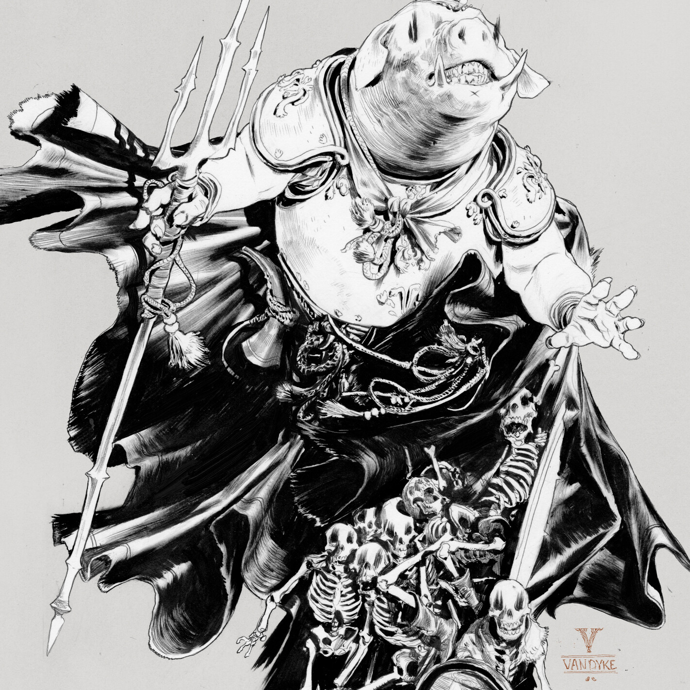 ArtStation - Inktober day 7 (Ganon)