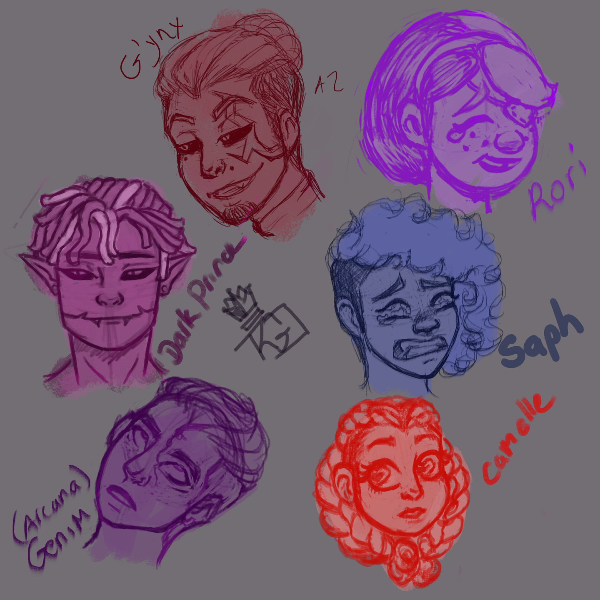 Genim Bromfield - Character expressions