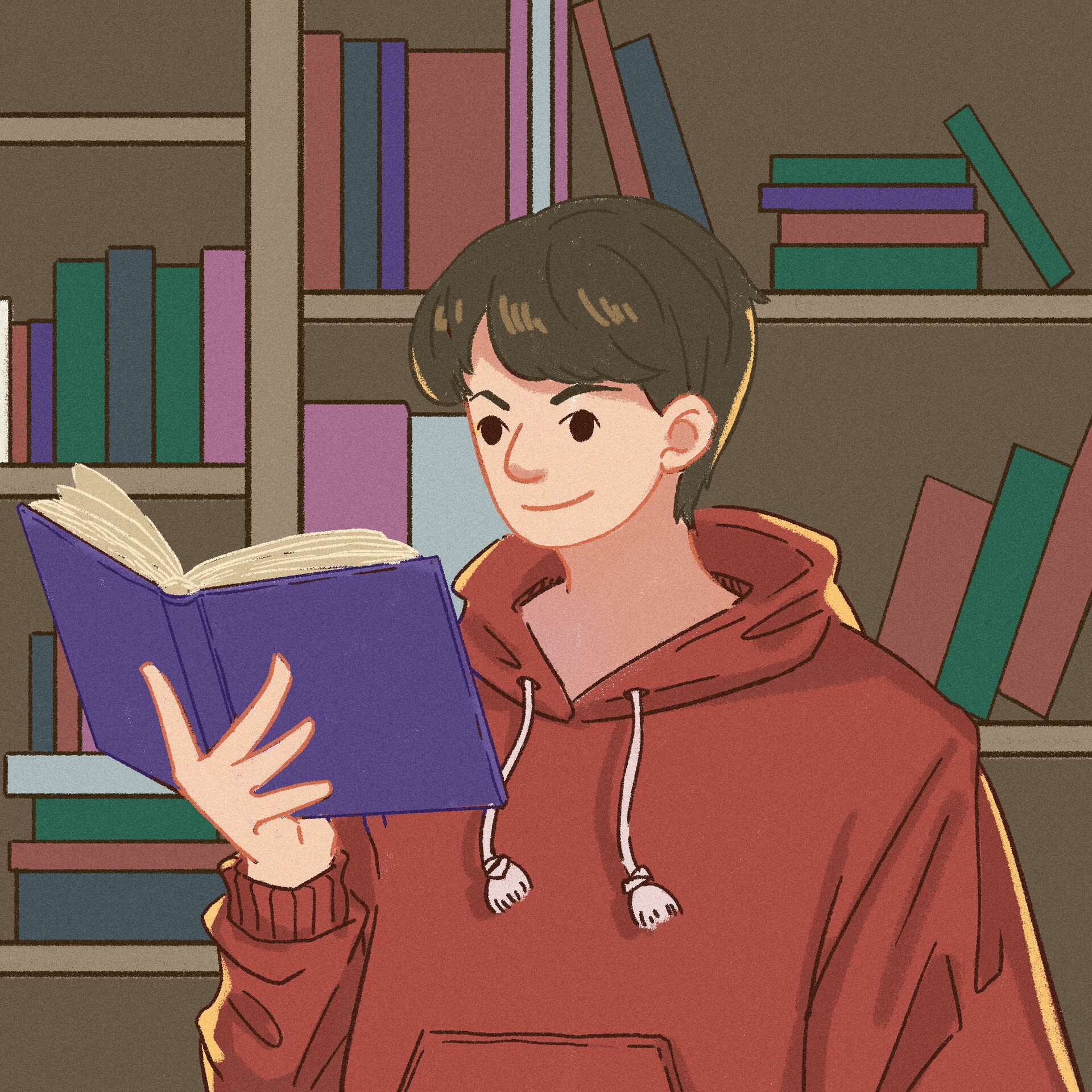 ArtStation - reading boy