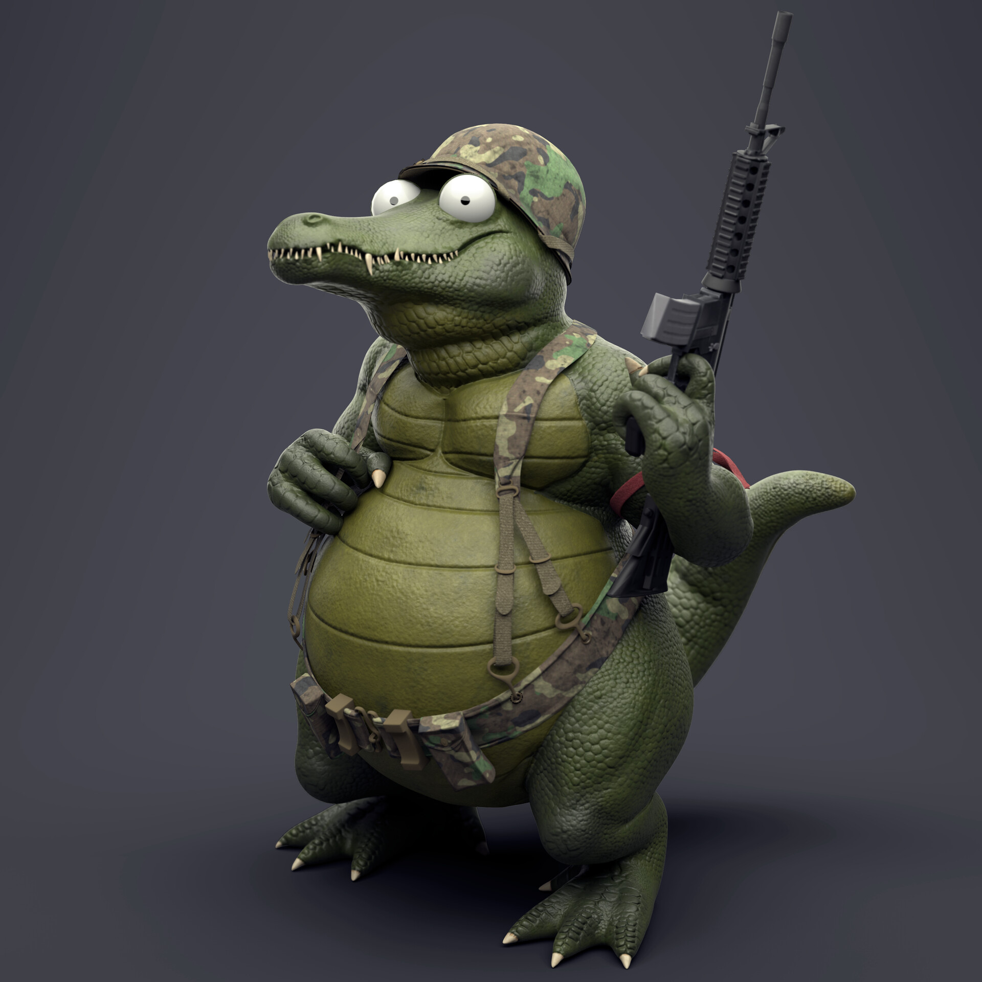 ArtStation - Soldier Croc