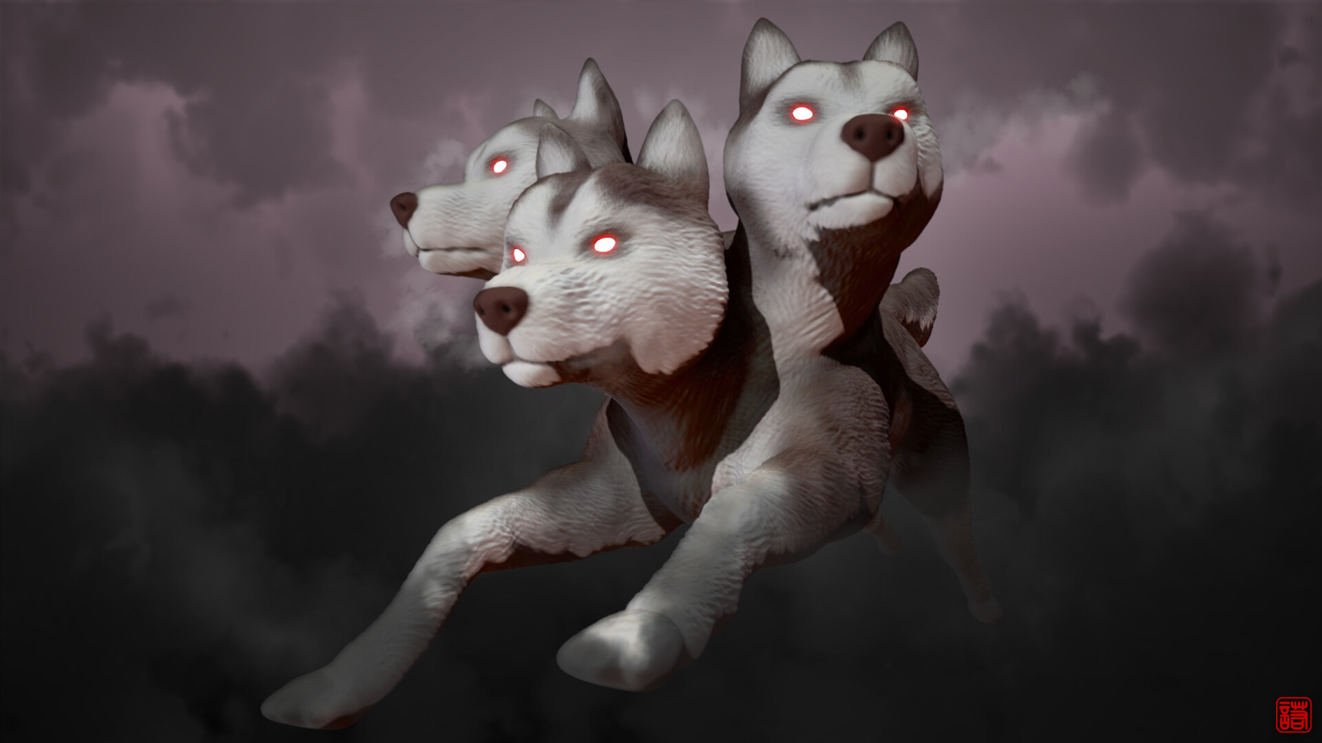 ArtStation - Cerberus Husky