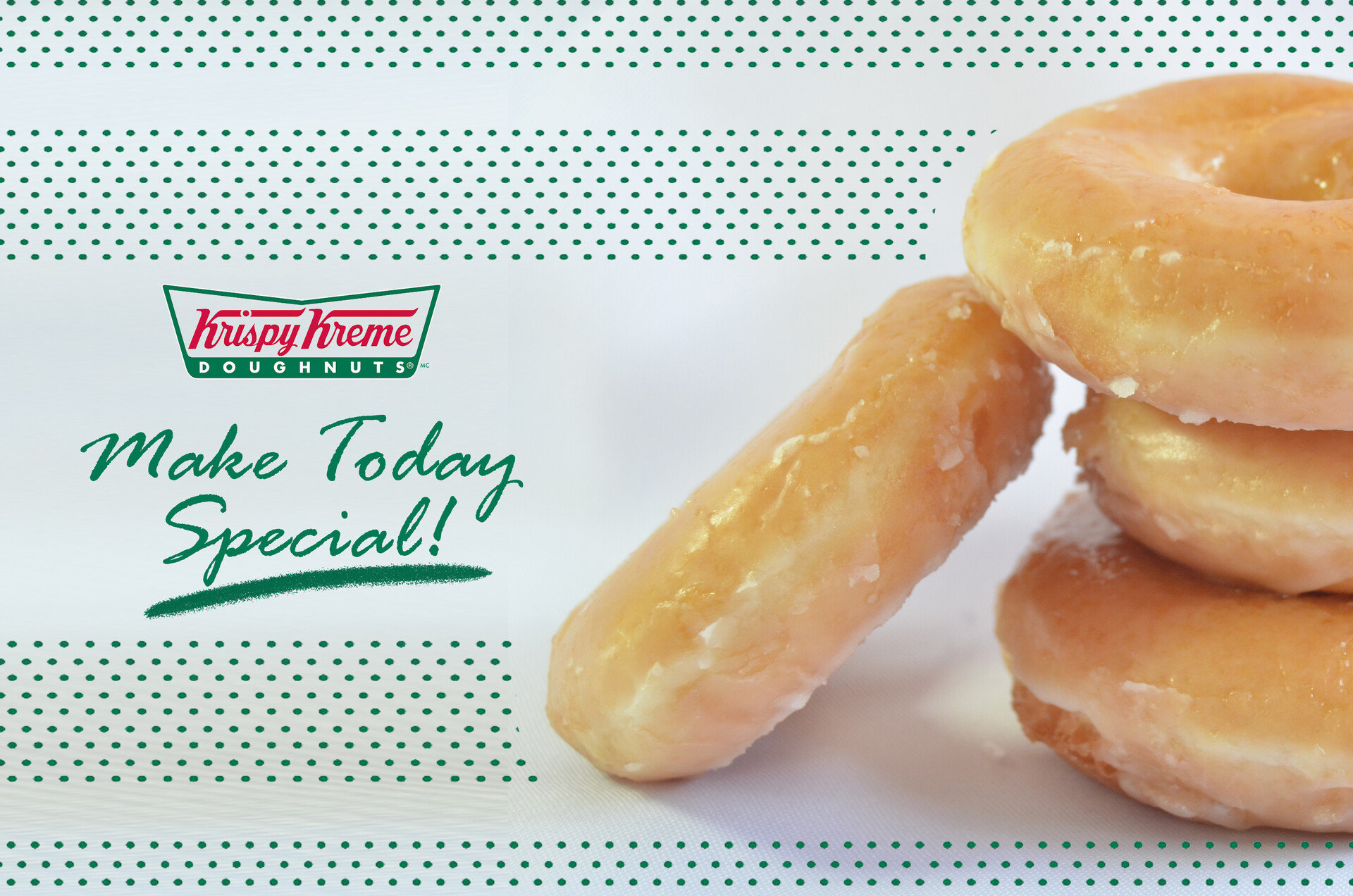 Quarter Green - Sample Ad Design: Krispy Kreme