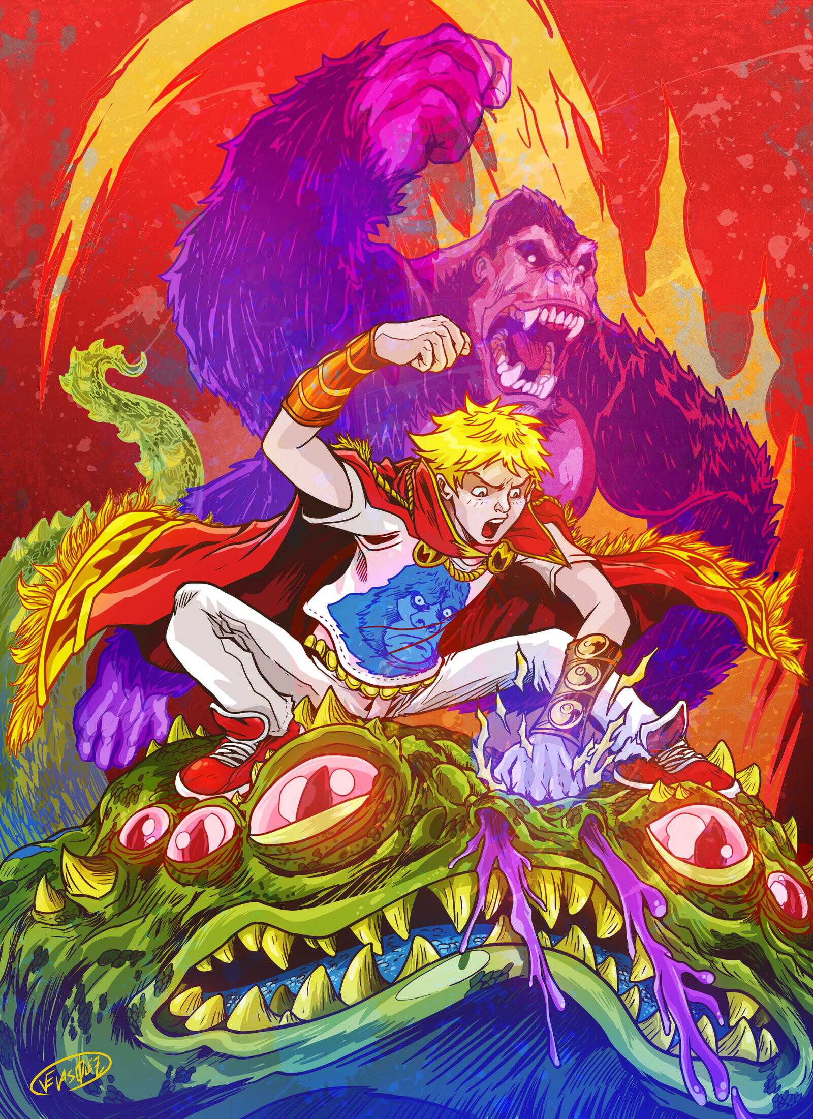 ArtStation - Battling Boy - Fanart