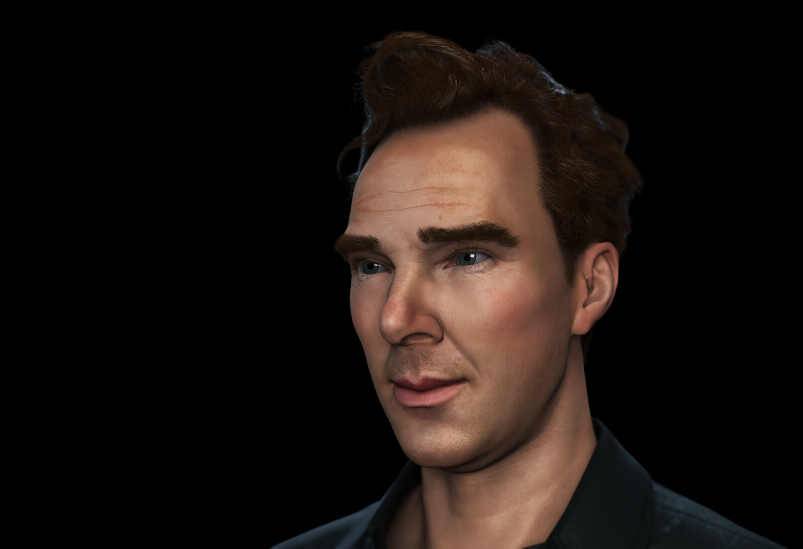 Winnie Lin - Realistic portrait of Benedict Cumberbatch