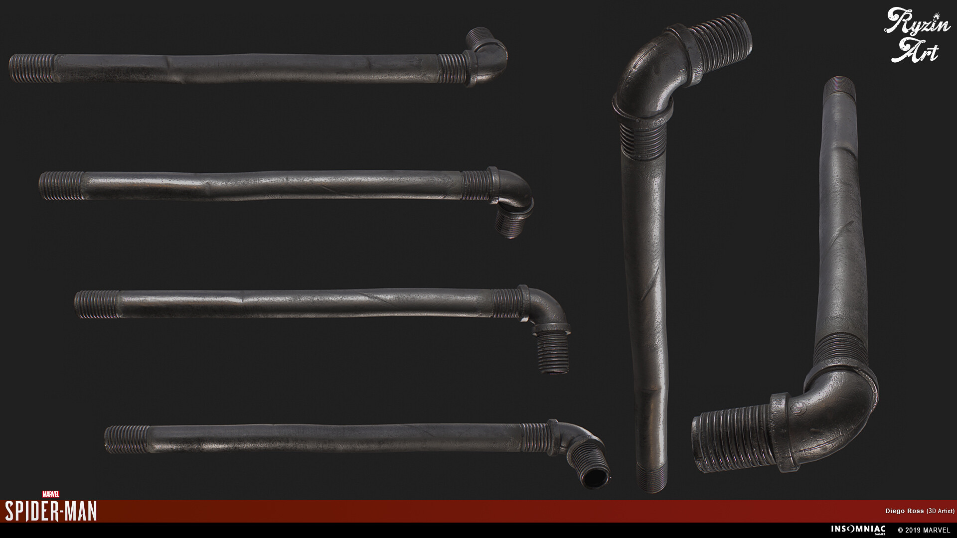 Diego Ross - Marvel Spider Man Pipe Weapon