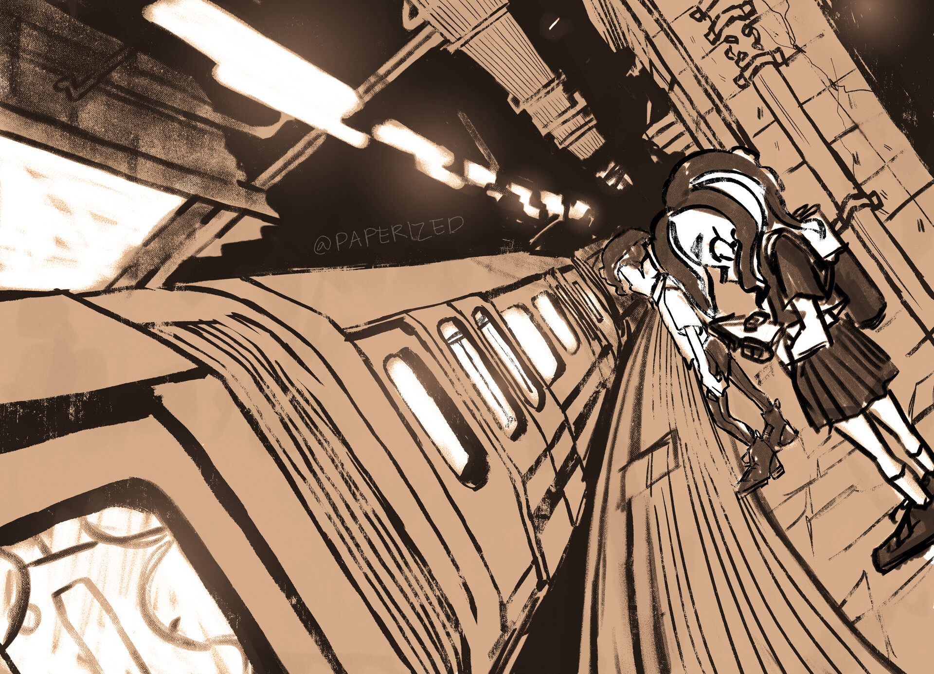 ArtStation - Octoling Subway