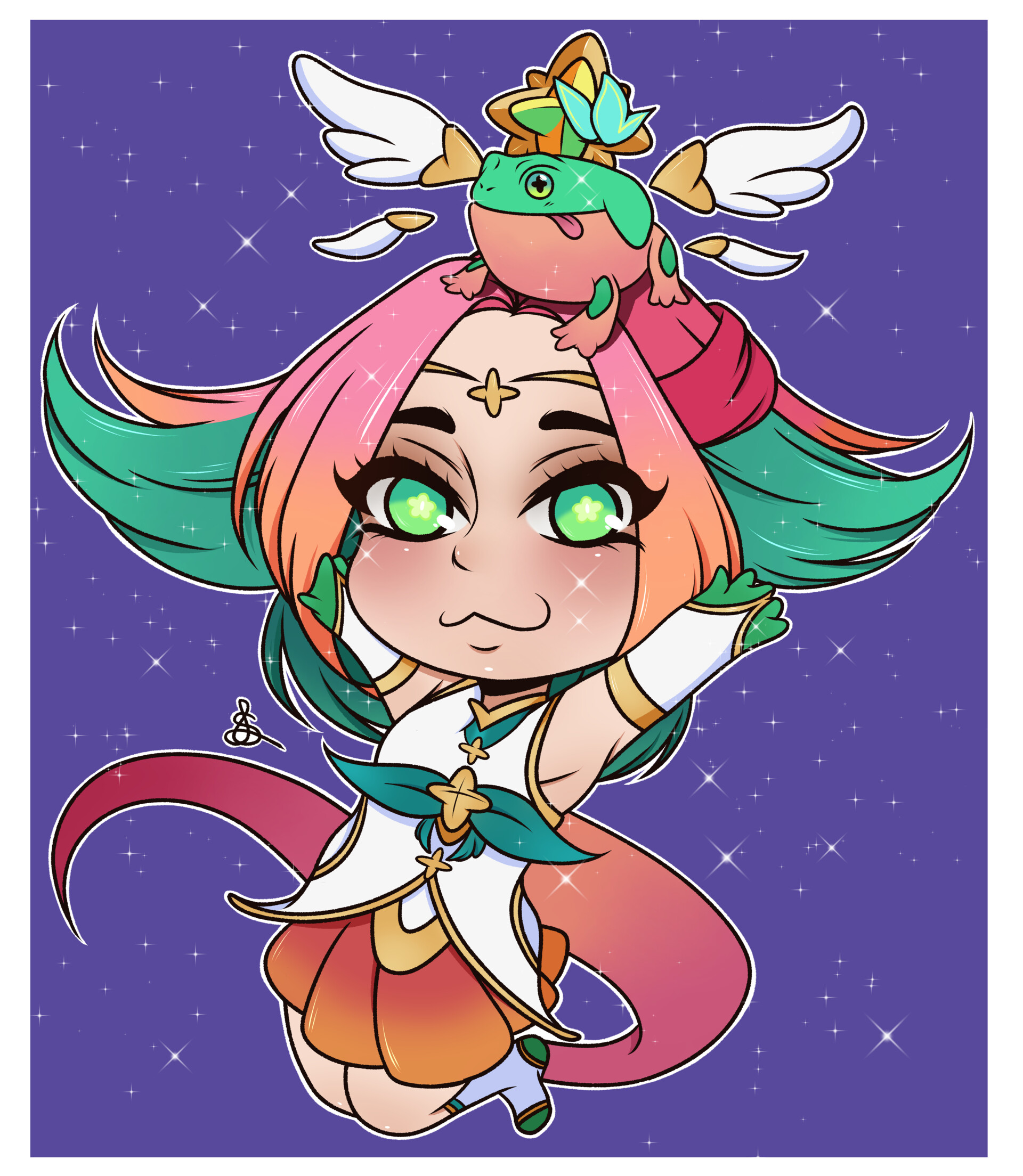 Skye Lavelle - Star Guardian Neeko Chibi Fanart