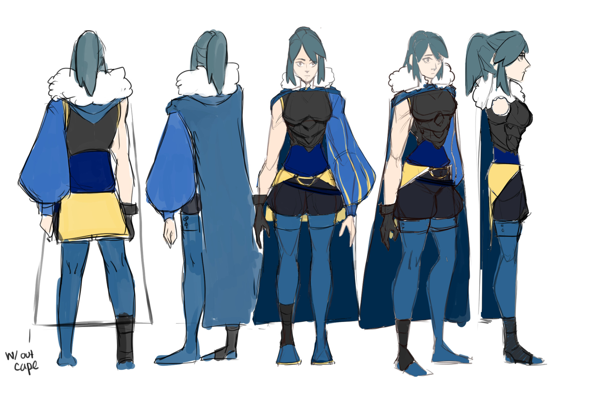 ArtStation - 5 point turn around