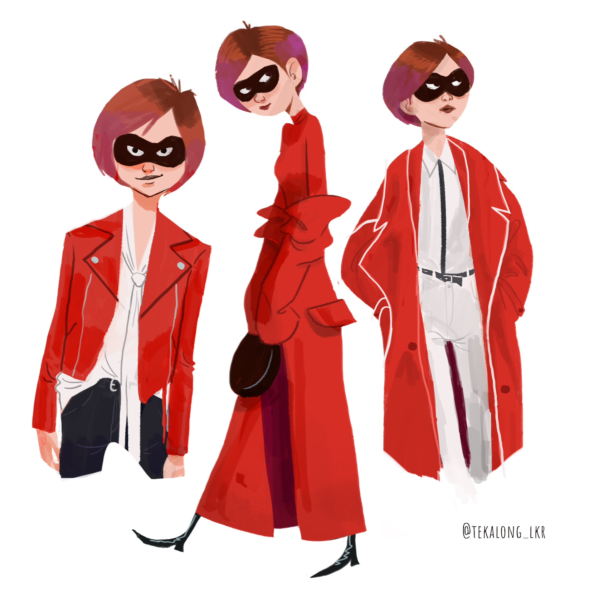 ArtStation - Costume experiments with Elastic girl