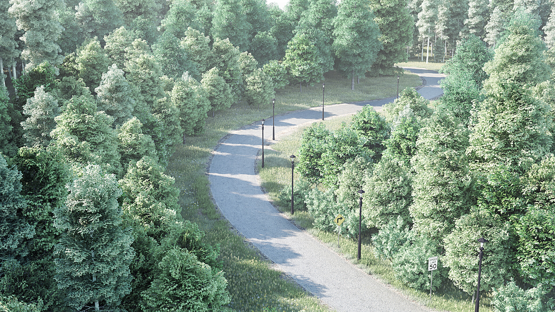 ArtStation - Forest Road