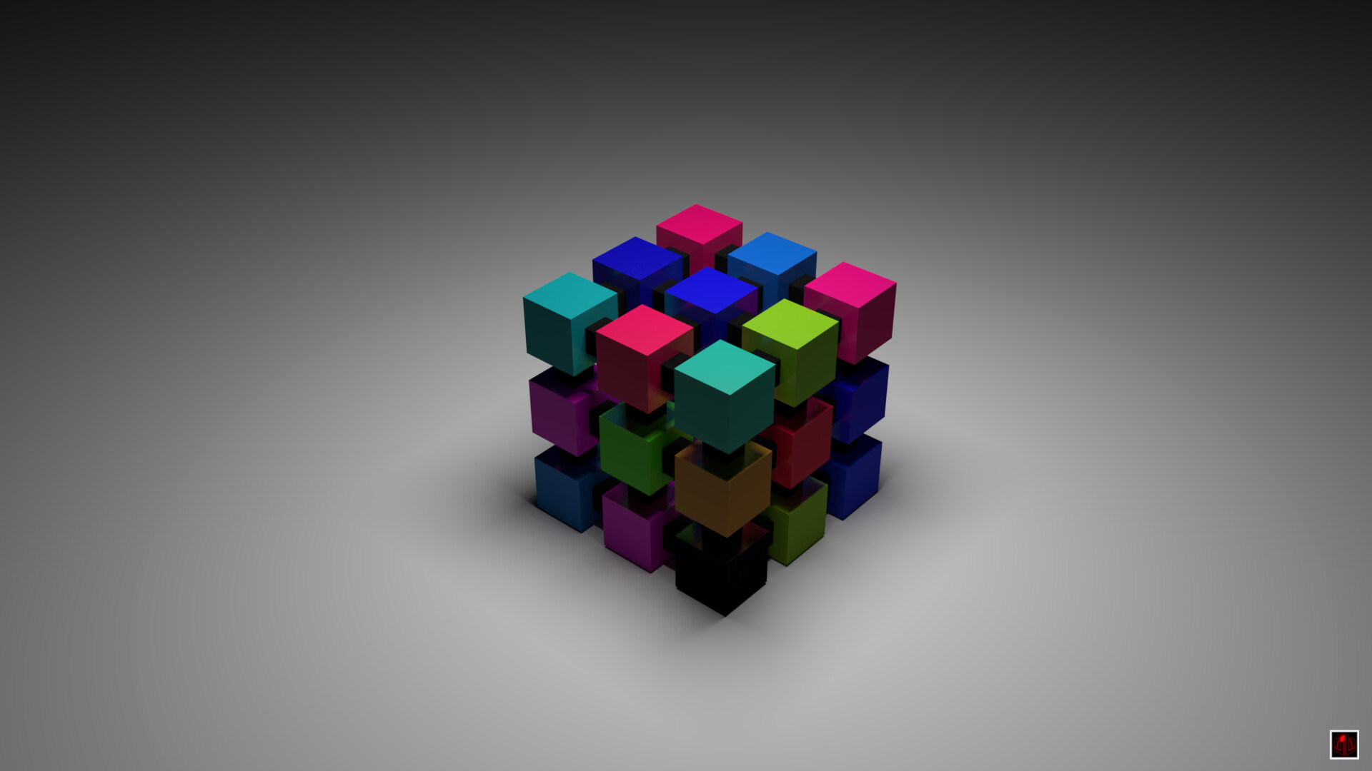 ArtStation - Coloured Cubes