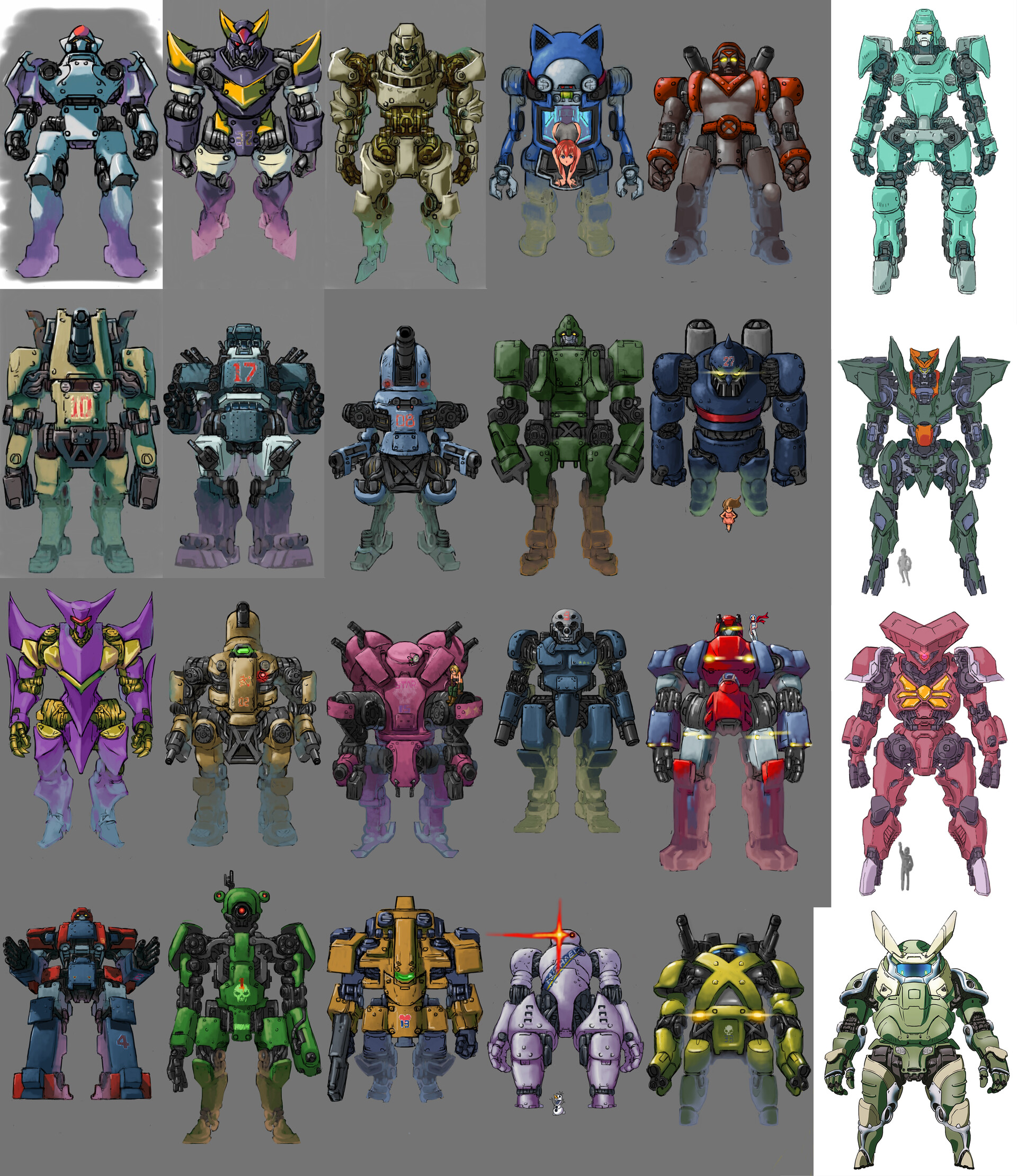 ArtStation - doodle mech design