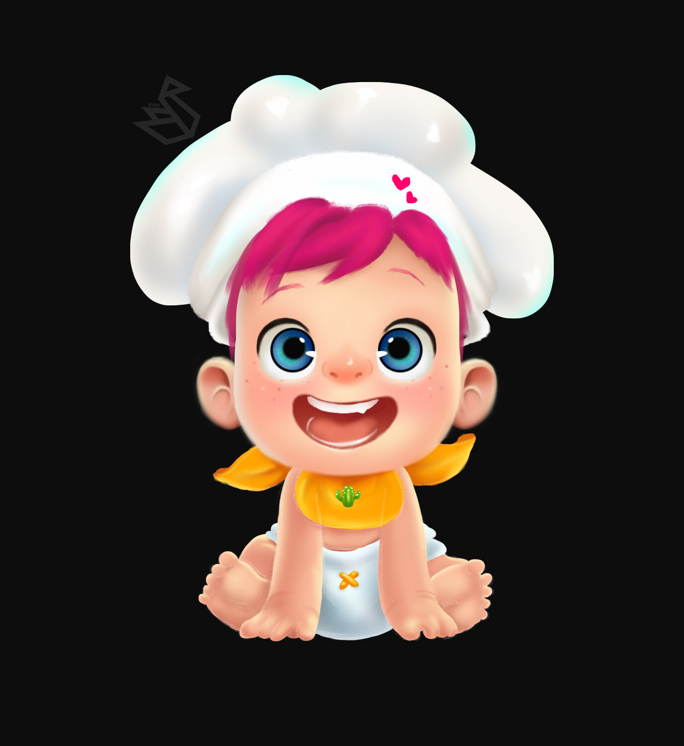 ArtStation - Cuisine Journey - baby chef character