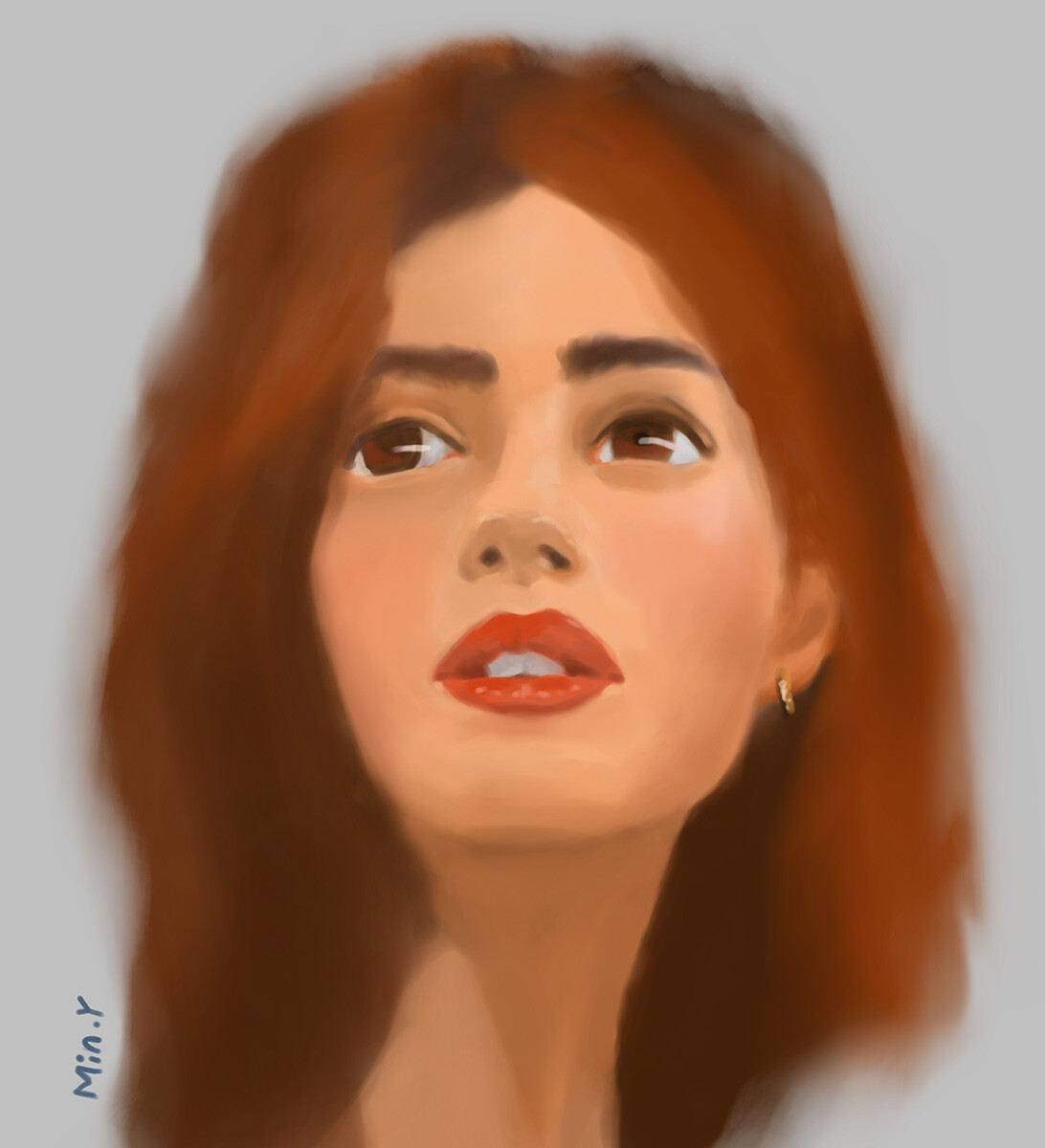 Min Yoo - Brunette woman portrait