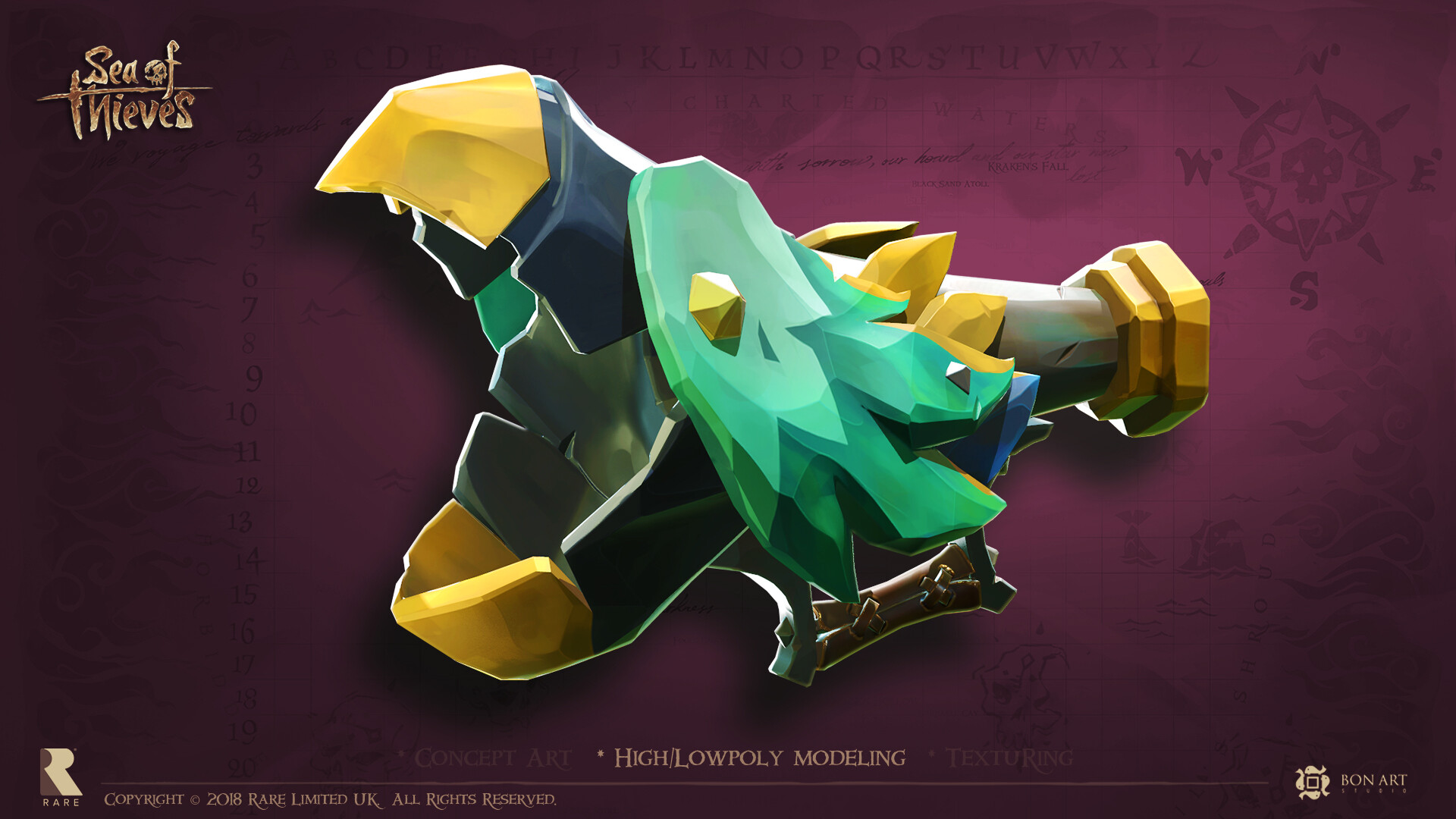 Kosta Gerdzhikov - Sea of Thieves Parrot Set Props Part 2