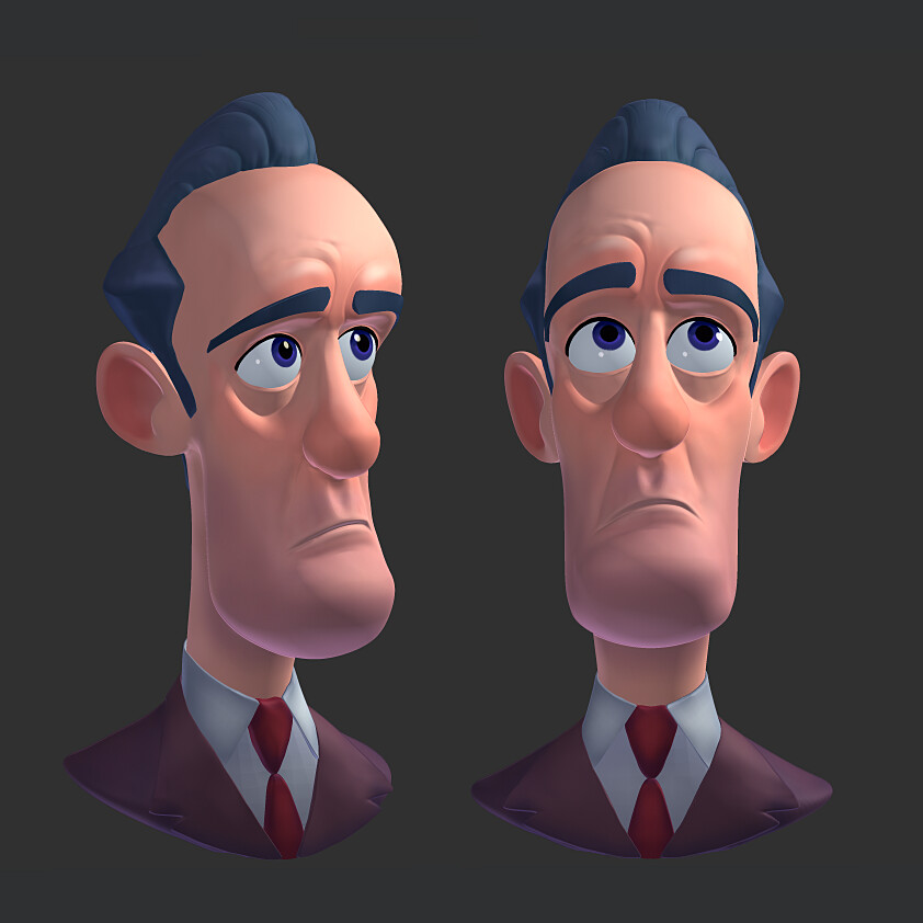 ArtStation - Stylized Male Bust