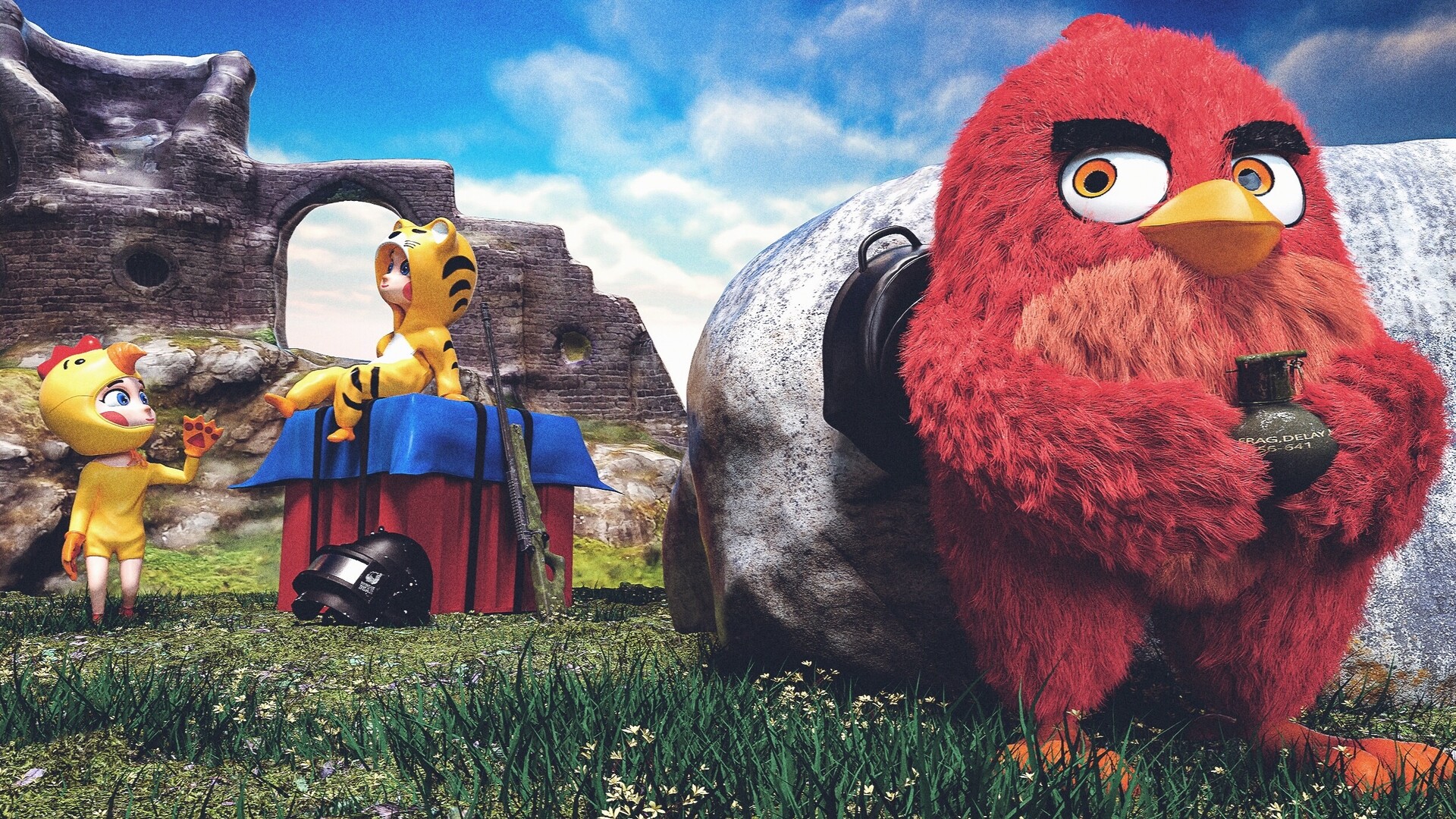 ArtStation - Angry birds////PUBG