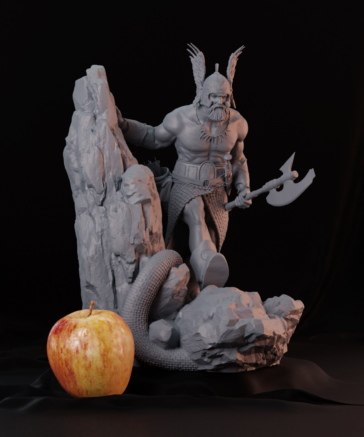 Daniel Gava - Frank Frazetta's Dark Kingdom - Fan Art Statue