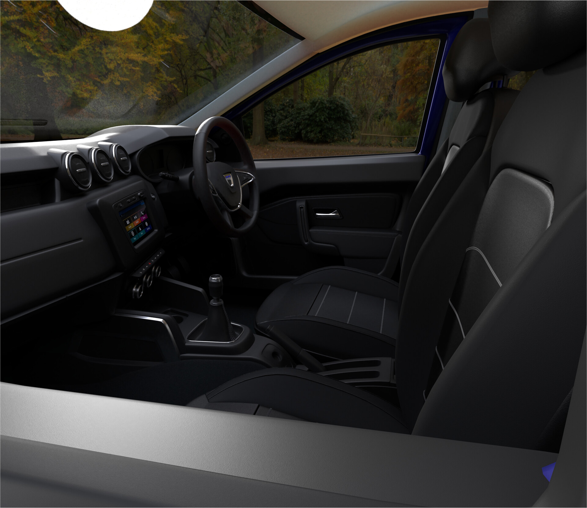 ArtStation - 2019 Dacia Duster Interior WIP