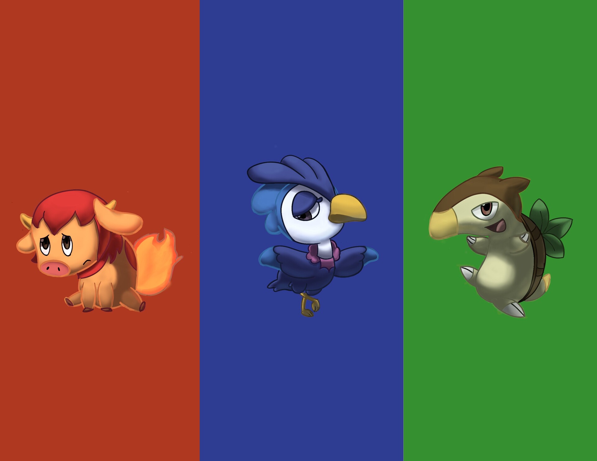 ArtStation - Fakemon Starters