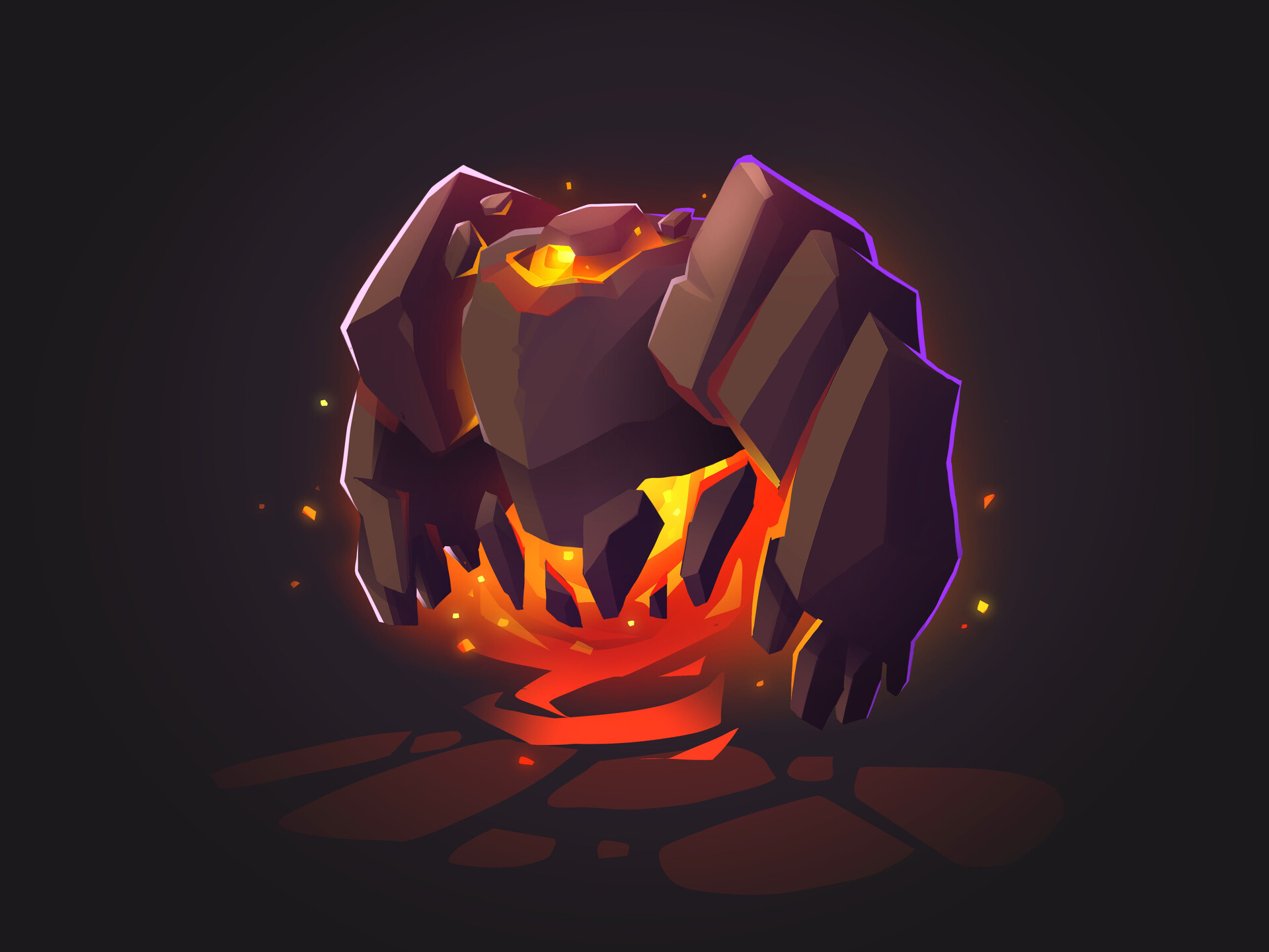 ArtStation - magical rocks