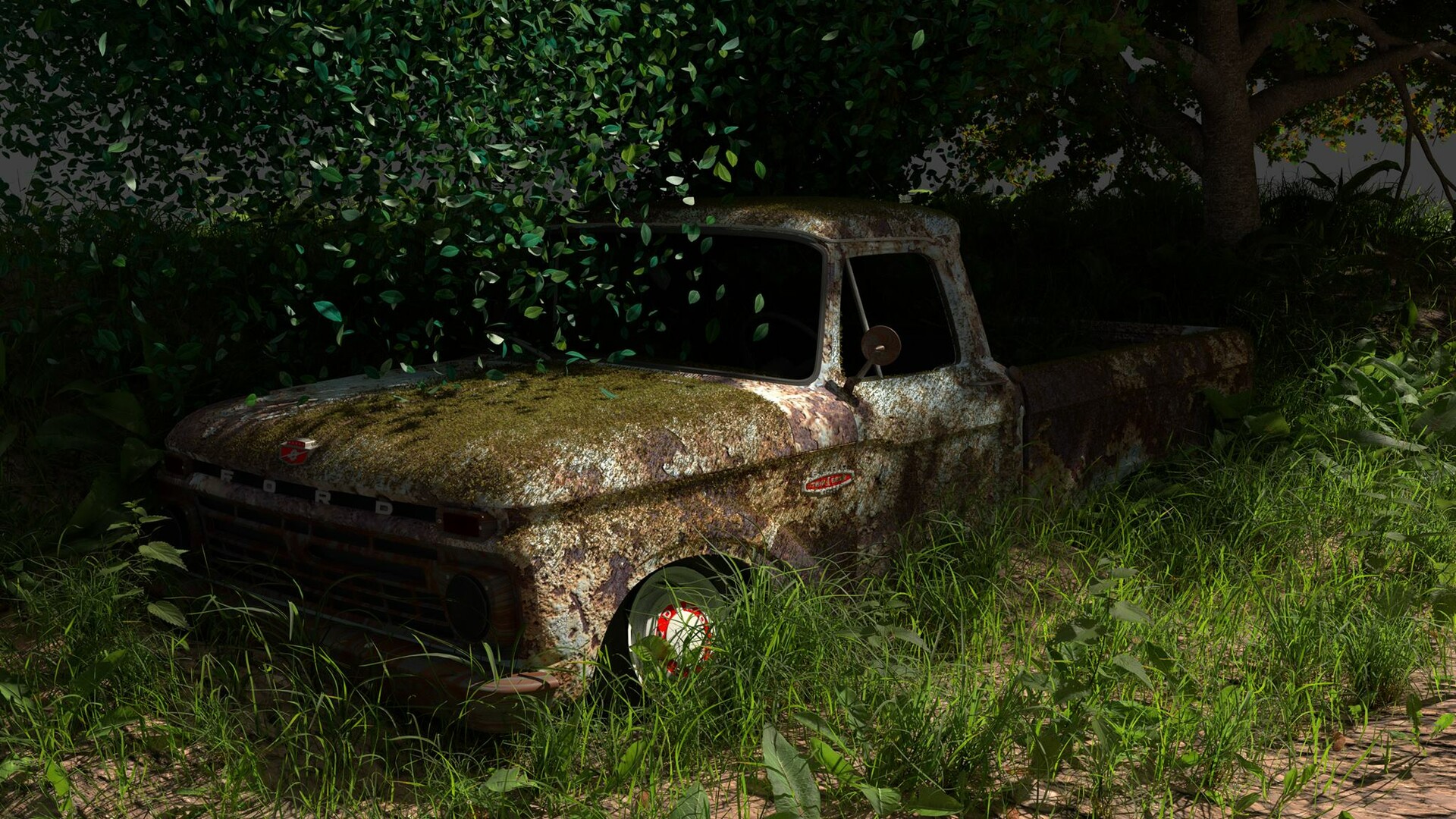 ArtStation - 1961 Ford F100 New and Old