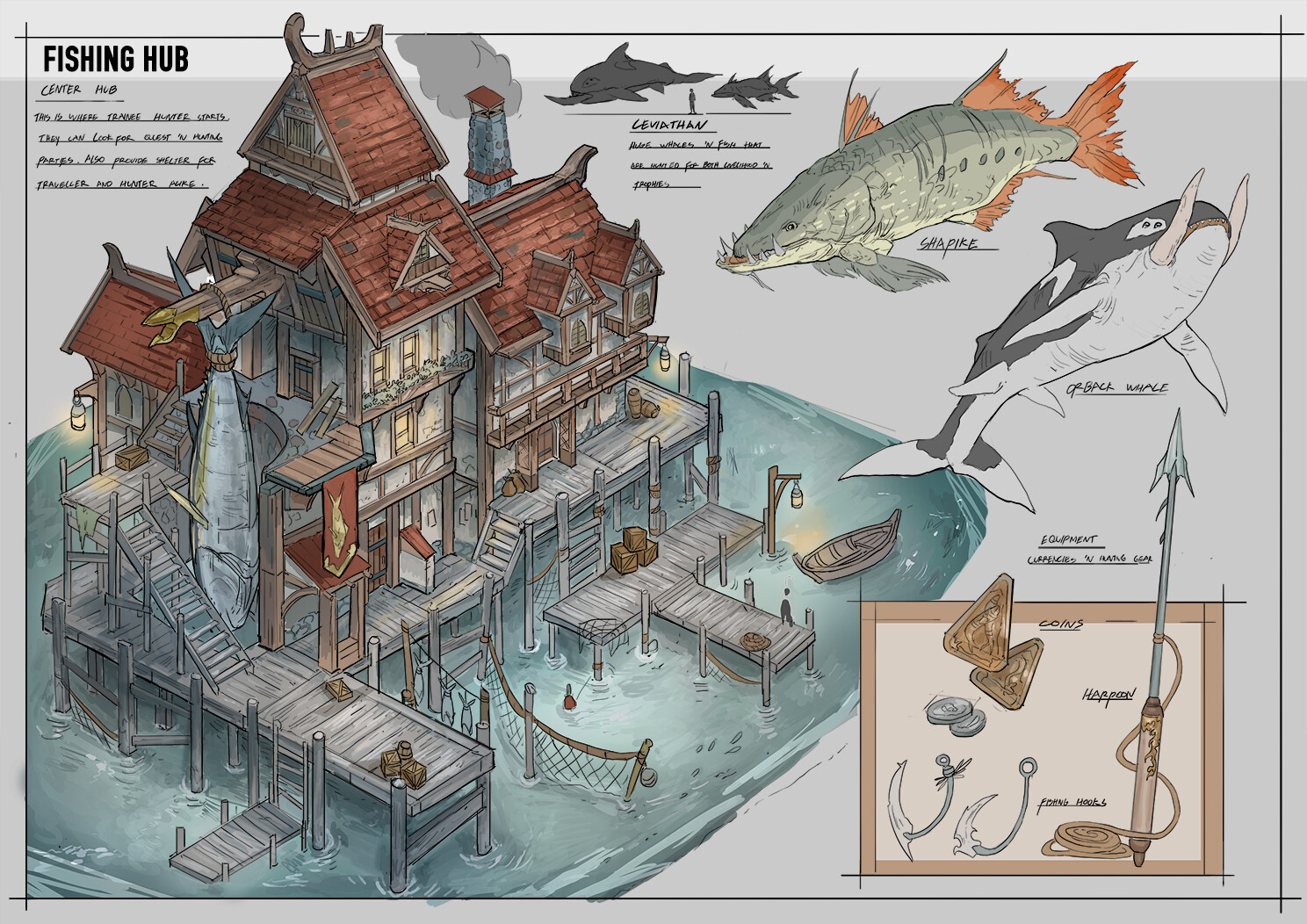 ArtStation - Hunter Fishing Hub