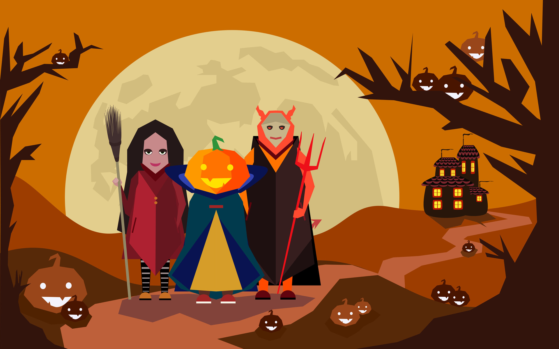 ArtStation - Halloween party.