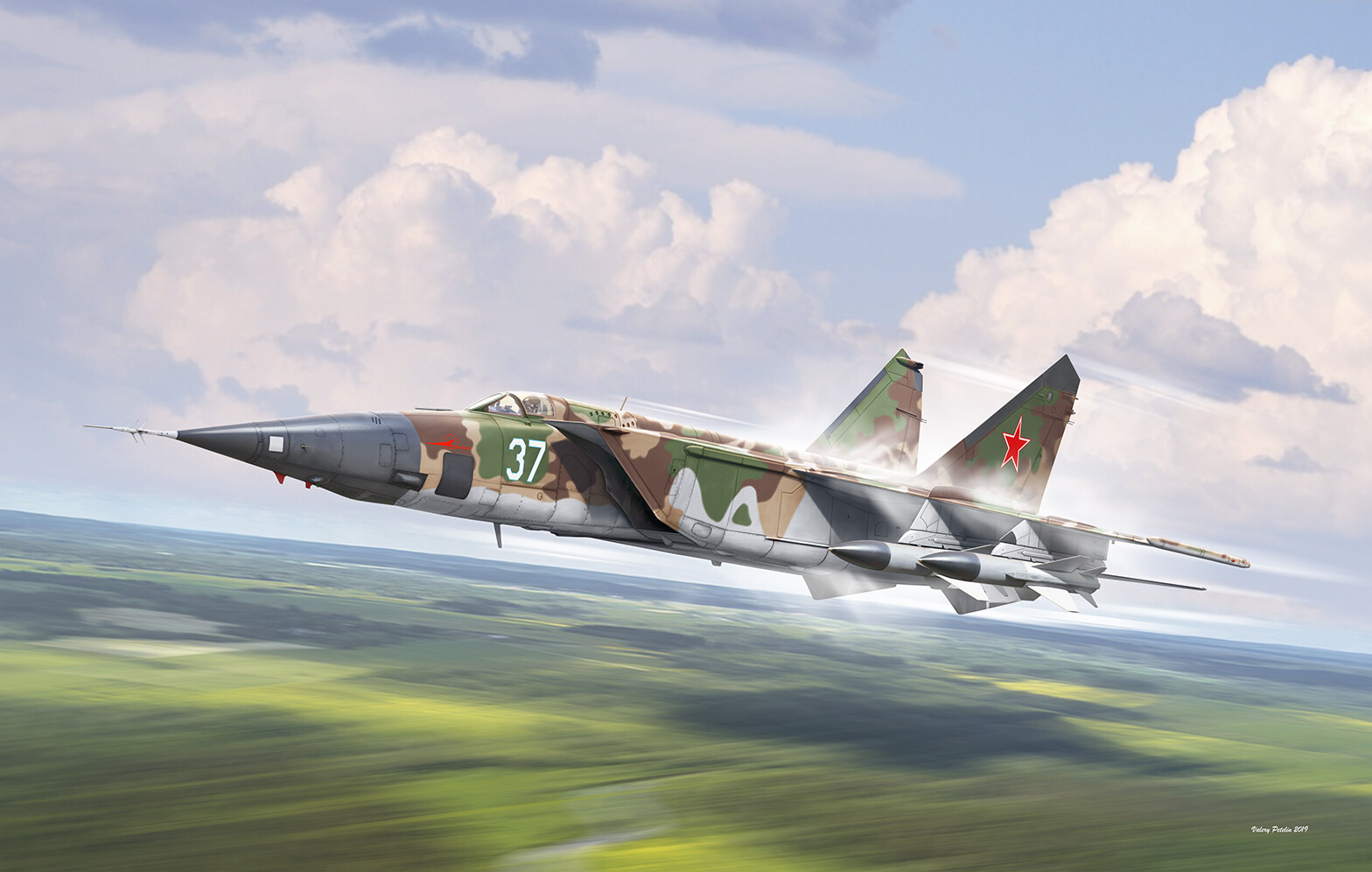 ArtStation - MiG-25BM ( box art for ICM )