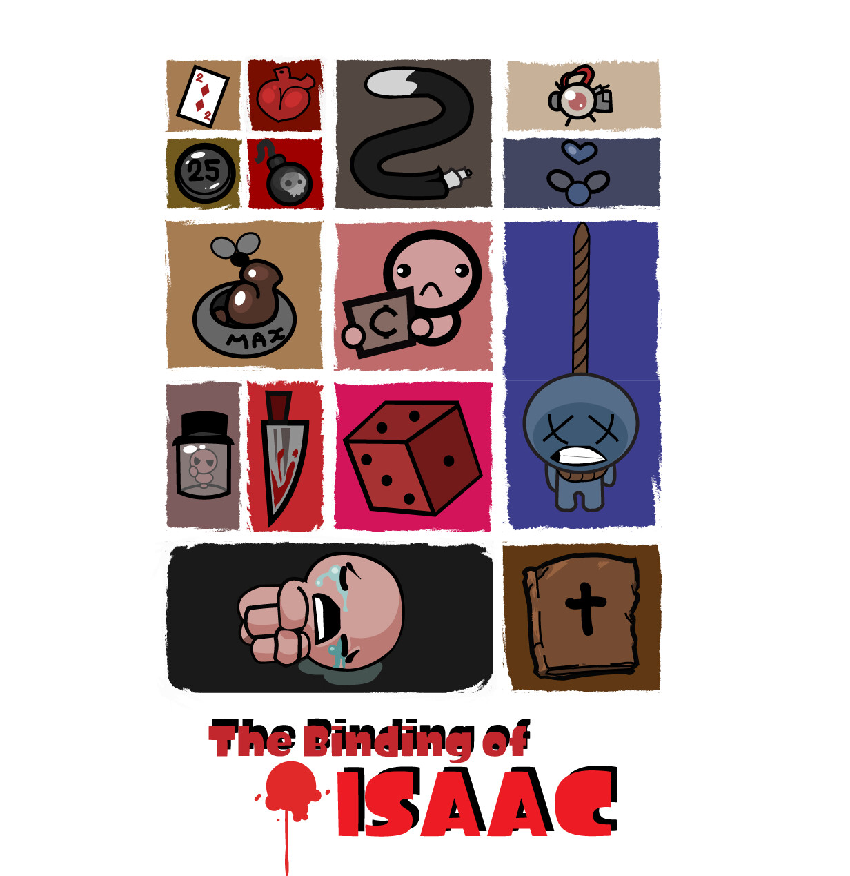 ArtStation - Binding of Isaac Image Grid Poster