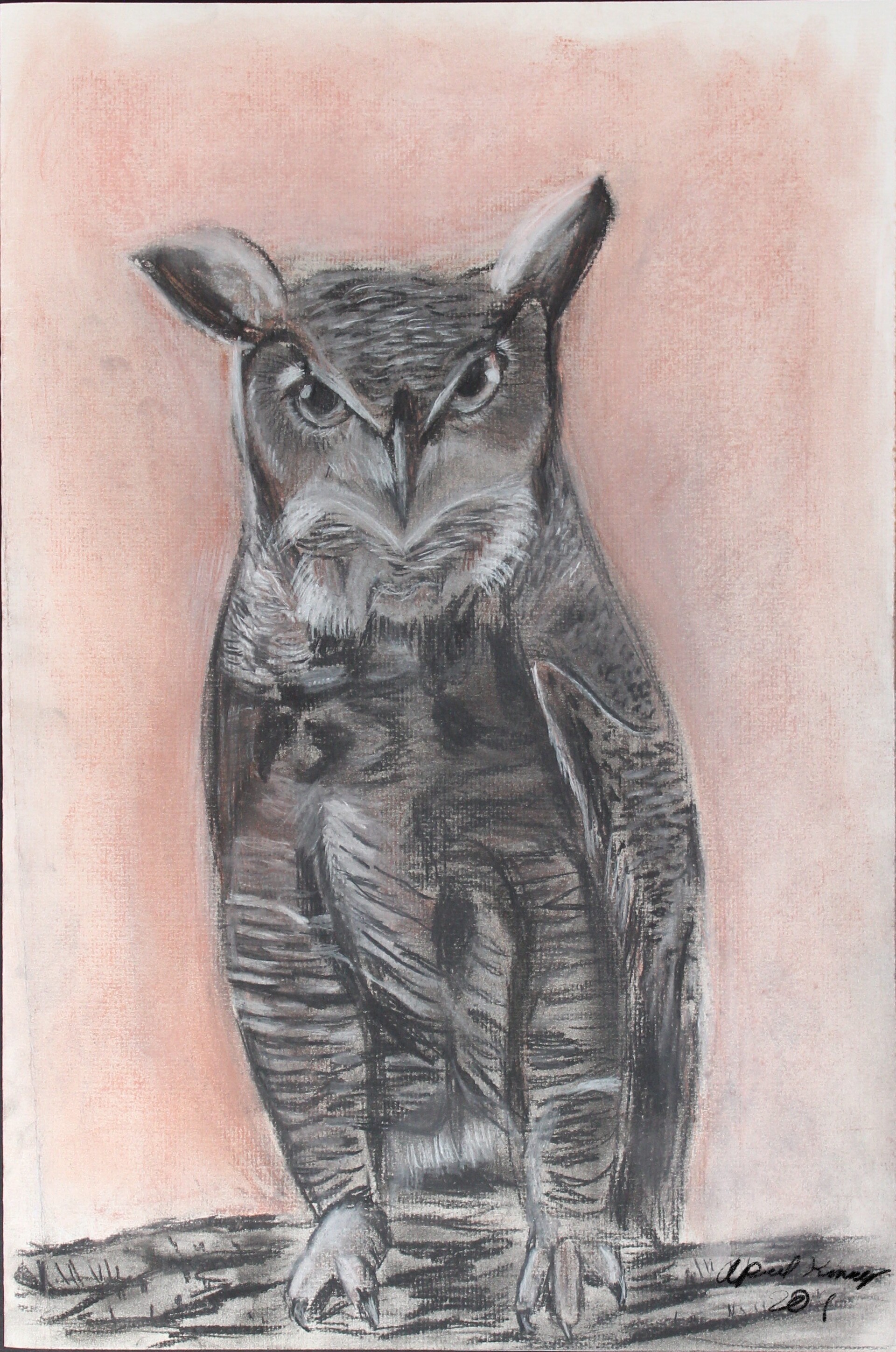 ArtStation - Great Horned Owl, April Kinney