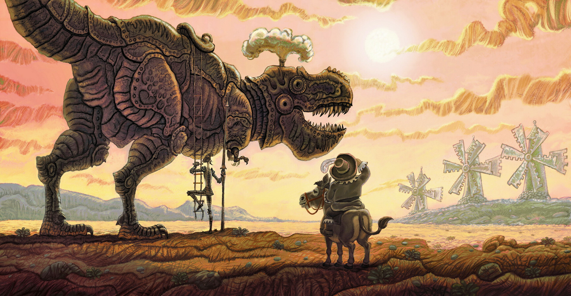 ArtStation - Don Ki Hot before the fight. Mills on the horizon. 2013.