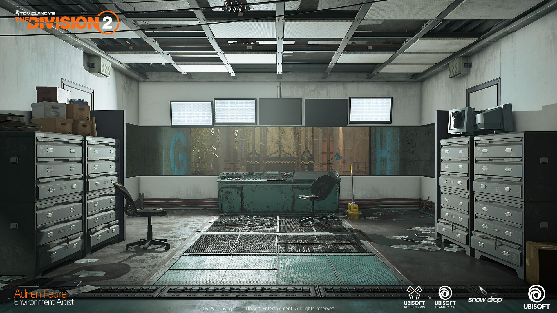 ArtStation - The Division 2 | Expedition Kenly Metro - Control Room