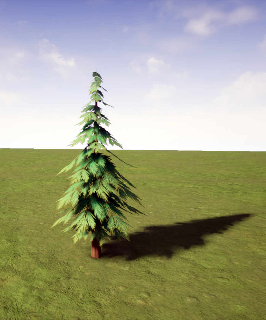 emerald annguyen - Stylized Pine Tree (with Maya and Substance Designer)