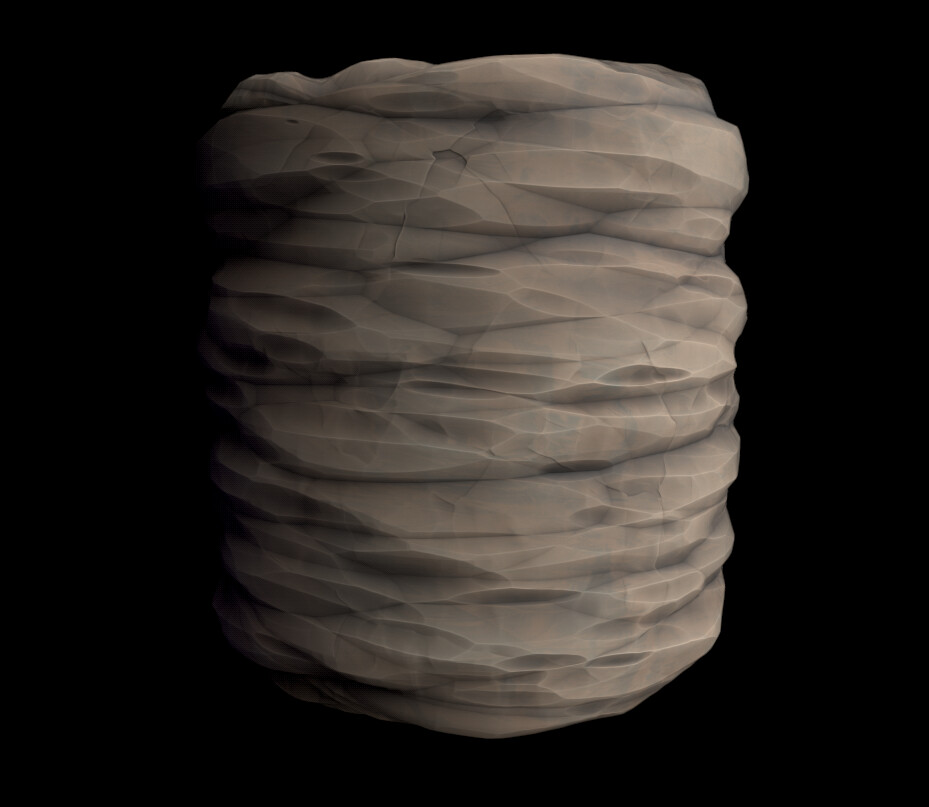 ArtStation - Stylized Cliff Wall