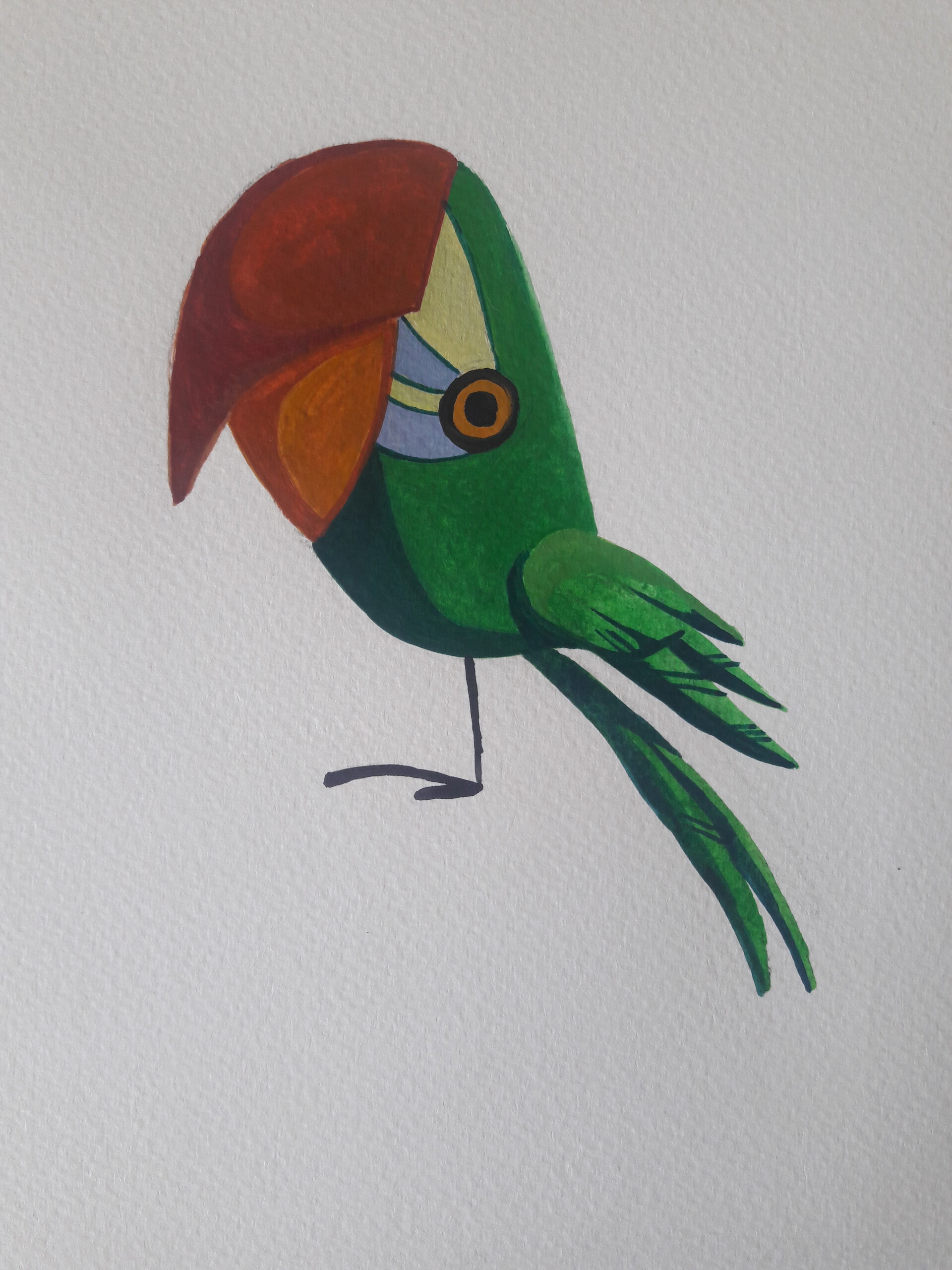 ArtStation - Oscar Parrot (stylised parrot)