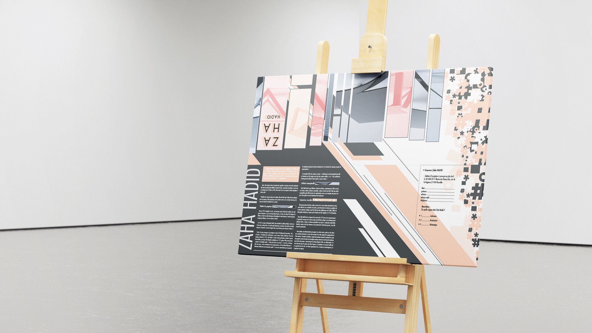 ArtStation - Zaha Hadid Poster