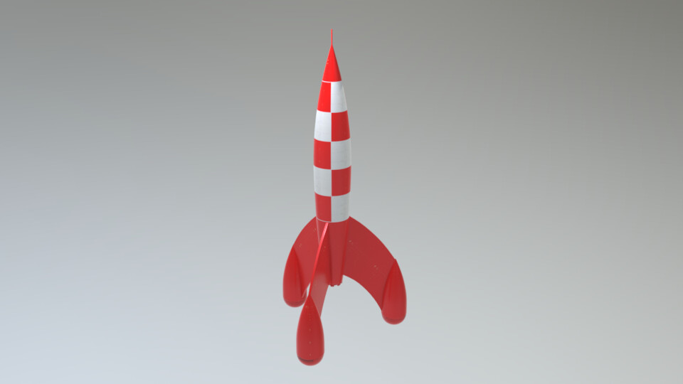 ArtStation - Tintin's Rocket