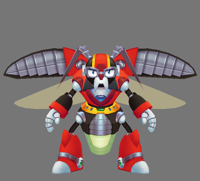 ArtStation - 3D IZZY GLOW ROCKMAN X5 萤火虫