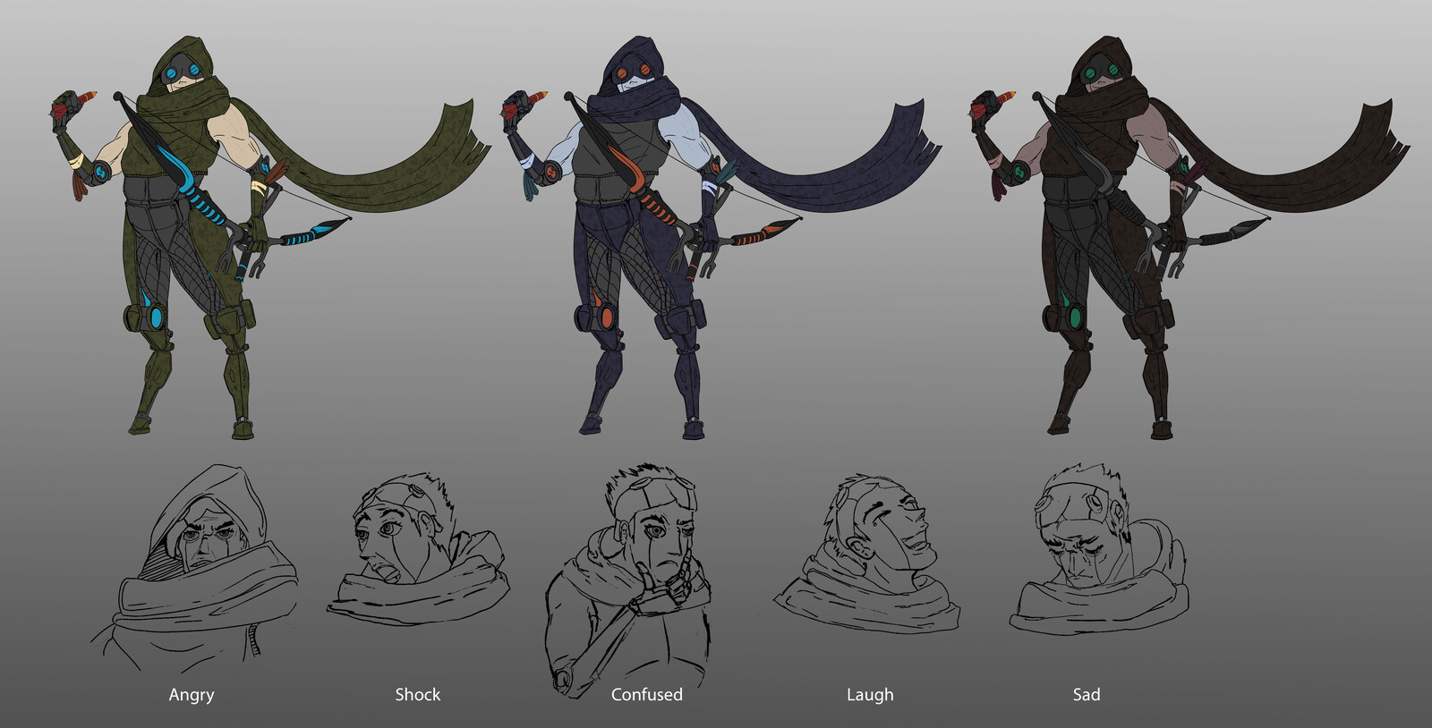 Jason Yong - Cyberpunk Robinhood Character Illustration