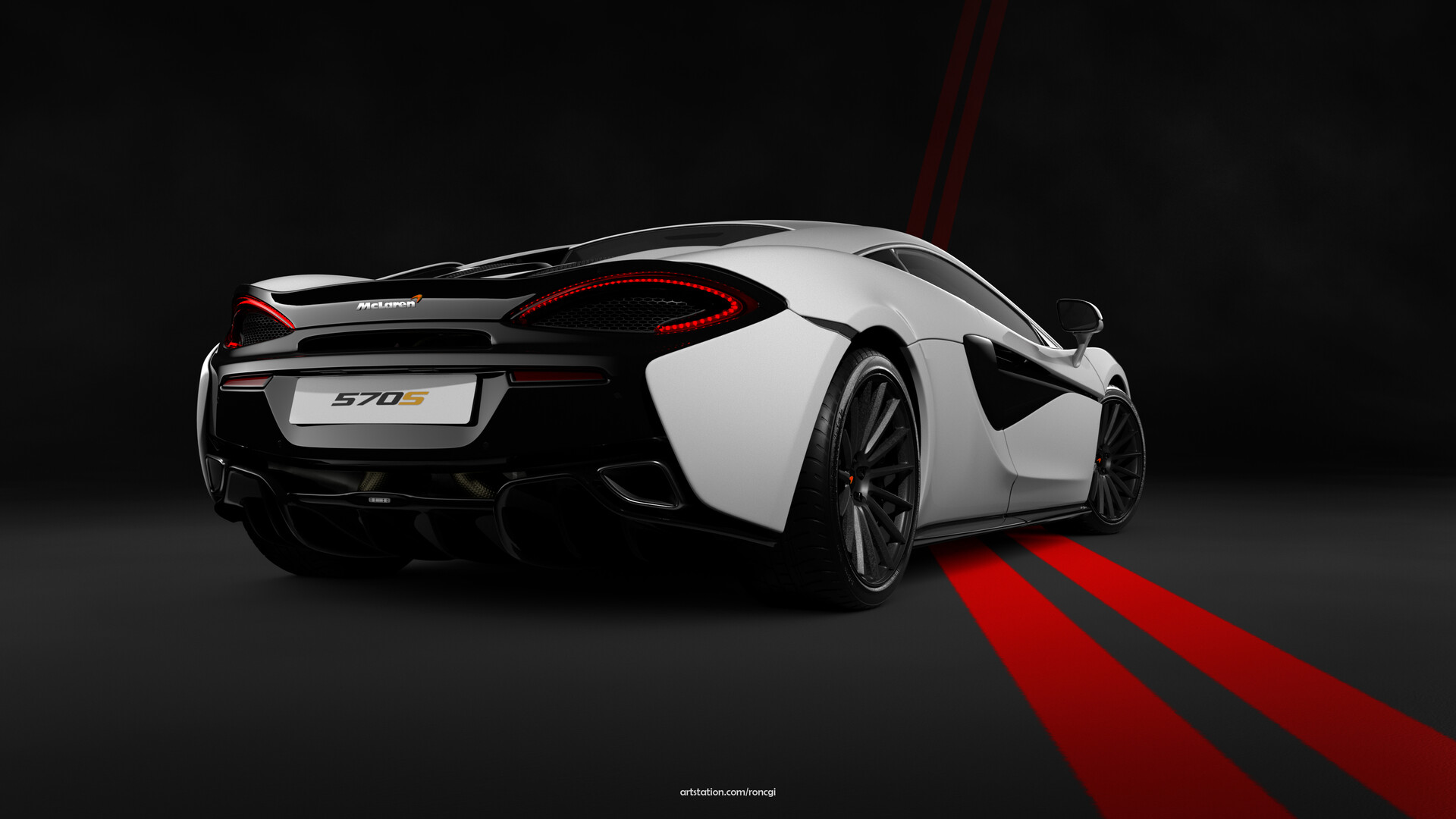 ArtStation - McLaren 570s Rear 3/4 Low